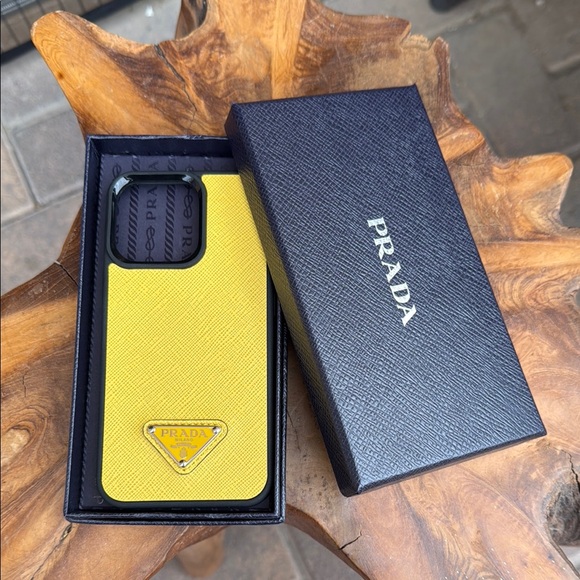Prada | Cell Phones & Accessories | Prada Yellow Phone Case 3pro Case ...